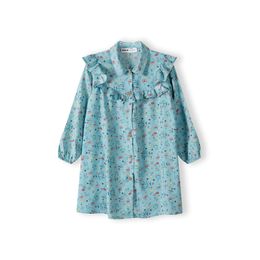 MINOTI Kleid M&auml;dchen Gr&ouml;&szlig;e 80/86 aqua / gelb / rot / schwarz