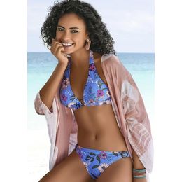 s.Oliver Triangel-Bikini-Top 'Maya' mehrfarbig Gr. 34 Cup C/D. Mit Zierring. Ohne Bügel
