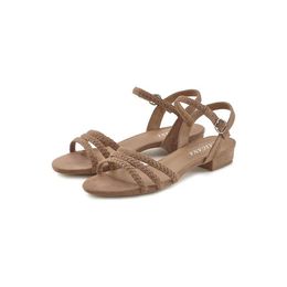 Lascana Sandale 'Sommerschuh' taupe Gr. 41 f&uuml;r Damen