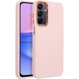 OEM Back panel cover FRAME Case for SAMSUNG A15 4G / A15 5G powder pink (Samsung Galaxy A15 5G), Smartphone Hülle, Pink