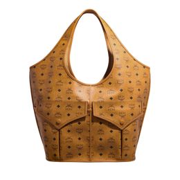MCM Shopper - Aren Shopper - Gr. unisize - in Cognacbraun - f&uuml;r Damen
