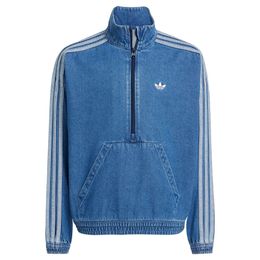 adidas originals Jacke 'Denim' M&auml;dchen Gr&ouml;&szlig;e 164 blaumeliert / wei&szlig;