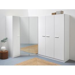 Schrank-Set INOSIGN BY RAUCH "Kleiderschrank Schrank Garderobe Wäscheschrank VANDOR", weiß (alpinweiß), B:164cm H:197cm T:253cm, Holzwerkstoff, Kastenmöbel-Sets, 6-türig mit viel Stauraum, Schränke einzeln stellbar MADE IN GERMANY