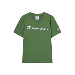 Champion Authentic Athletic Apparel T-Shirt Jungen Gr&ouml;&szlig;e 140 gr&uuml;n / wei&szlig;