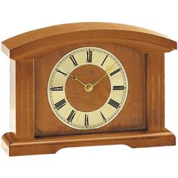 Funktischuhr AMS "F5138/9", braun (kirschbaumfarben), Tischuhren, Wohnzimmer, Esszimmer, Holz,Made in Germany