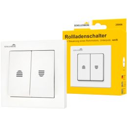 Schalter Schellenberg "für Jalousien mit Rastfunktion zur Unterputzmontage", weiß, B:8cm H:8cm L:4,5cm, Kunststoff, Schalter, Rollladenschalter für elektrischen Rollladen und Markisen