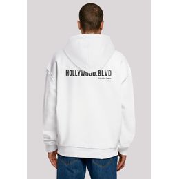 Kapuzenpullover F4NT4STIC "Hollywood blvd OVERSIZE HOODIE", Herren, Gr. M, wei&szlig;, Obermaterial: 100% Baumwolle, oversize, Pullover Kapuzenpullover, Print