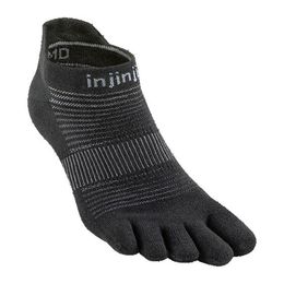 injinji Run Lightweight No-Show Bekleidung Unisex schwarz L
