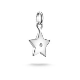Thomas Sabo Charm Stern »Charm Stern der Hoffnung - Connect, CC1238-051-14, CC1238-414-14« mit Zirkonia (synth.) silberfarben-kristallweiß +...