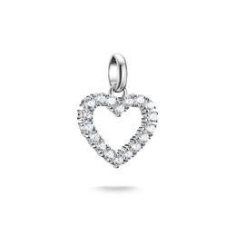 Thomas Sabo Charm Herz »Charm Herz - Connect, CC1237-051-14, CC1237-414-14, CC1237-639-10« mit Rubin (synth.), Zirkonia (synth.)...