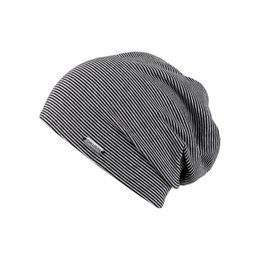 Chillouts Beanie »Pittsburgh Hat« mit weichem Baumwollmix & feiner Streifenstruktur schwarz-grau