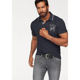 Arizona Poloshirt Kurzarm, mit Rippb&uuml;ndchen, Polokragen mit Kn&ouml;pfen nachtblau L (52/54) L (52/54) Kurzarm-Design mit Rippb&uuml;ndchen f&uuml;r perfekten Sitz