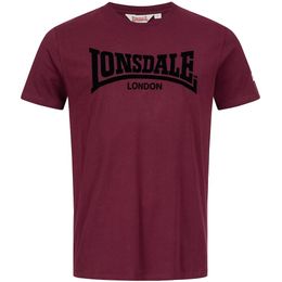 Lonsdale Shirt Herren Gr&ouml;&szlig;e L aubergine / schwarz
