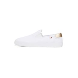 Tommy Hilfiger Slip On Damen Größe 41 gold / weiß