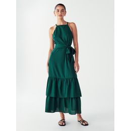 Willa Kleid 'LOU TIERED DRESS' Damen Gr&ouml;&szlig;e 44 gr&uuml;n Winterkleid