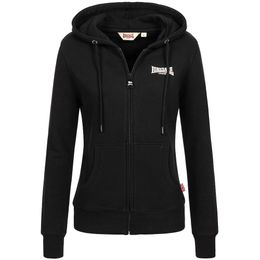Lonsdale Zip-Up Hoodie 'CALDER VALE' female Black size L