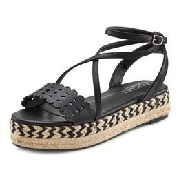 Lascana Sandale Damen Größe 40 beige / schwarz