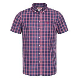 Lonsdale Button Up Shirt 'Brixworth' male Blue, Red size XL