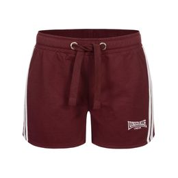 Lonsdale Shorts 'Carloway' Damen Gr&ouml;&szlig;e 38 weinrot / wei&szlig;