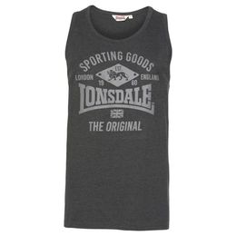 Lonsdale Shirt 'Pilton' Herren Gr&ouml;&szlig;e M anthrazit / hellgrau