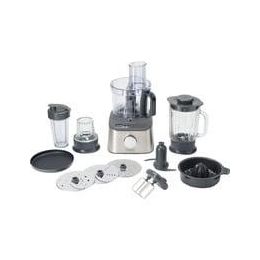 Kenwood K&uuml;chenmaschine MultiPro Compact+ silber, 800 Watt, integrierte Waage, Mixaufsatz und Blend-Xtract 2GO