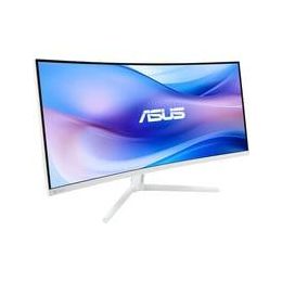 ASUS VU34WCIP-W Eye Care , LED-Monitor 86.4 cm (34 Zoll), wei&szlig;, WQHD, VA, Curved, USB-C, Air Ionizer, 100Hz Panel