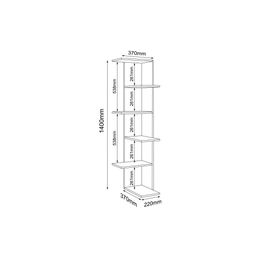 M&ouml;bel Kraft H&auml;ngeregal mehrfarbig Ma&szlig;e (cm): B: 37 H: 140 &raquo; M&ouml;bel Kraft