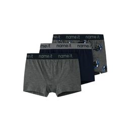 name it Boxershorts Jungen Gr&ouml;&szlig;e 158/164 dunkelblau / dunkelgrau / schwarz / wei&szlig;