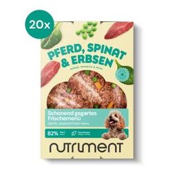Nutriment Frischemen&uuml; Pferd, Spinat & Erbsen 20x400 g