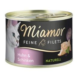 Miamor Feine Filets Naturell Huhn und Schinken 24x156 g