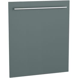 Vorsatztür KOCHSTATION "KS-Bern2", grün (steingrün), B:59,6cm H:70cm T:1,6cm, Vorsatztüren, Breite 60 cm, inkl. Griff