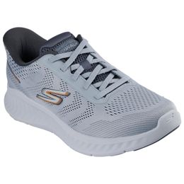 Slip-On Sneaker Skechers "GO WALK NOW-PAYTON", Herren, Gr. 45, grau, Textil, Schuhe, Trainingsschuh, Schn&uuml;rschuh mit Handsfree Slip-ins