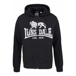 Lonsdale Sweatjacke 'Krafty' Herren Gr&ouml;&szlig;e L schwarz / wei&szlig;