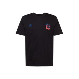 adidas Sportswear Sportshirt 'Paul Pogba' Herren Gr&ouml;&szlig;e XS royalblau / neonpink / neonrot / schwarz