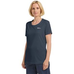 Jack Wolfskin Funktionsshirt "Tech T" in Dunkelblau - 57% | Gr&ouml;&szlig;e XS | Damen-outdoor-tops-shirts