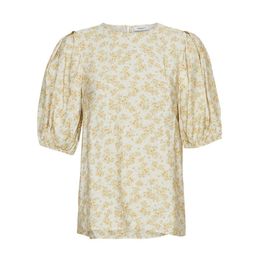MOSS COPENHAGEN Bluse "Marva Ladonna" in Beige/ Gelb - 56% | Gr&ouml;&szlig;e L | Damen-blusen