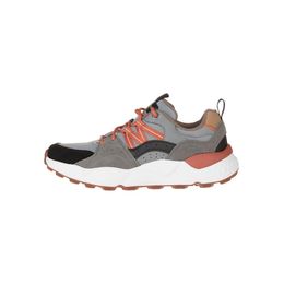 Skechers Leder-Sneakers "Bendino Dormer" in Grau/ Orange - 46% | Größe 44 | Herrensneakers