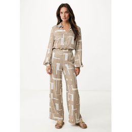 Mexx Bluse in Camel/ Creme - 62% | Gr&ouml;&szlig;e 40 | Damen-blusen
