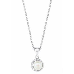 s.Oliver Kette Damen Größe One Size silber / transparent / perlweiß