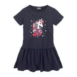 Kidsworld Kleid M&auml;dchen Gr&ouml;&szlig;e 128/134 marine / mischfarben