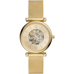 Fossil Analog Watch female Gold size One Size
