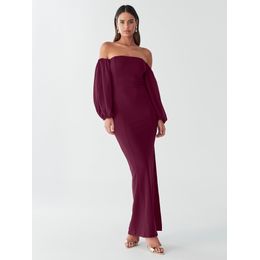 BWLDR Kleid 'KYRA MAXI DRESS' Damen Gr&ouml;&szlig;e 36 burgunder Sommerkleid