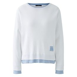 Oui Pullover 'Leeza' Damen Größe XXL blau / weißmeliert