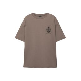 Pull&Bear Pull&bear Shirt 'TAKE A LOOK' male Brown size L