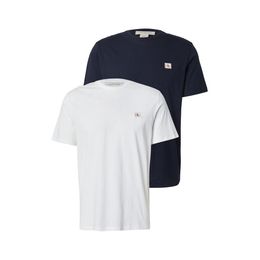 Calvin Klein Jeans Shirt male Blue, White size XL