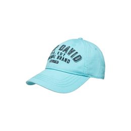 CAMP DAVID Cap Herren Gr&ouml;&szlig;e 55/60 hellblau / schwarz