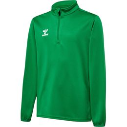 Hummel Sportsweatshirt 'Essential' Jungen Größe 176 grasgrün / weiß