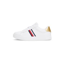 Tommy Hilfiger Sneaker 'Essential Court' Damen Gr&ouml;&szlig;e 42 navy / gold / rot / wei&szlig;