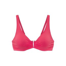 Lascana Bikinitop Damen Größe 85 purpur