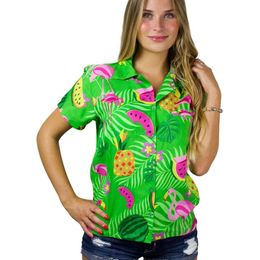 King Kameha Blouse 'Flamingo Melone' female Green size S